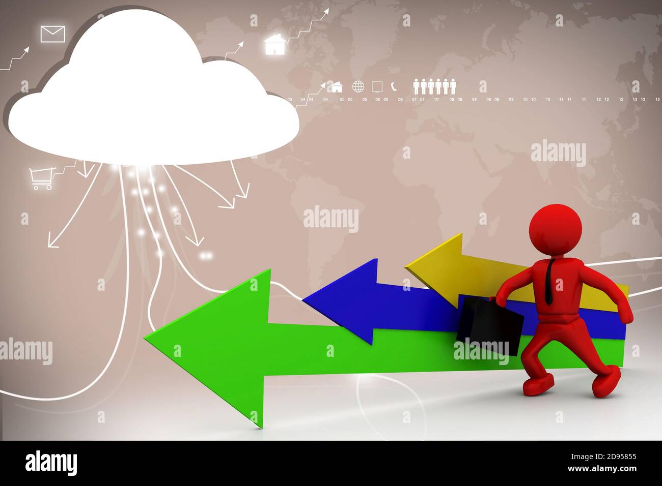 Movement direction to success Stock Photo - Alamy