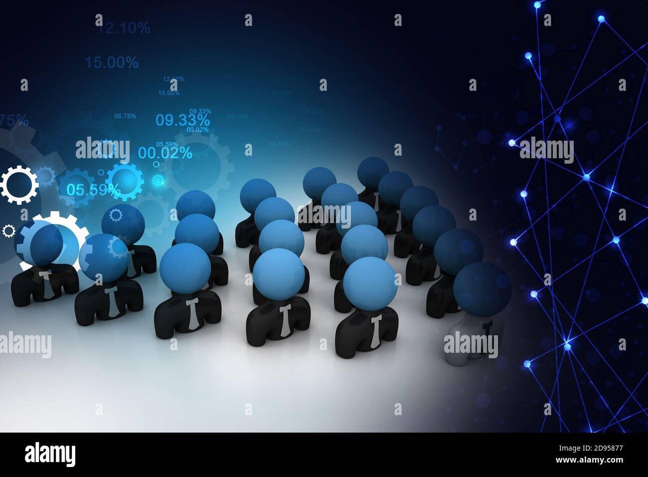 Business group with leader Stock Photo - Alamy