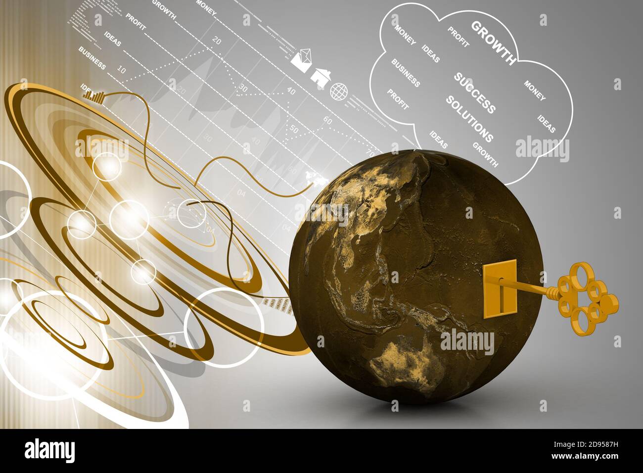 Key of the world Stock Photo - Alamy