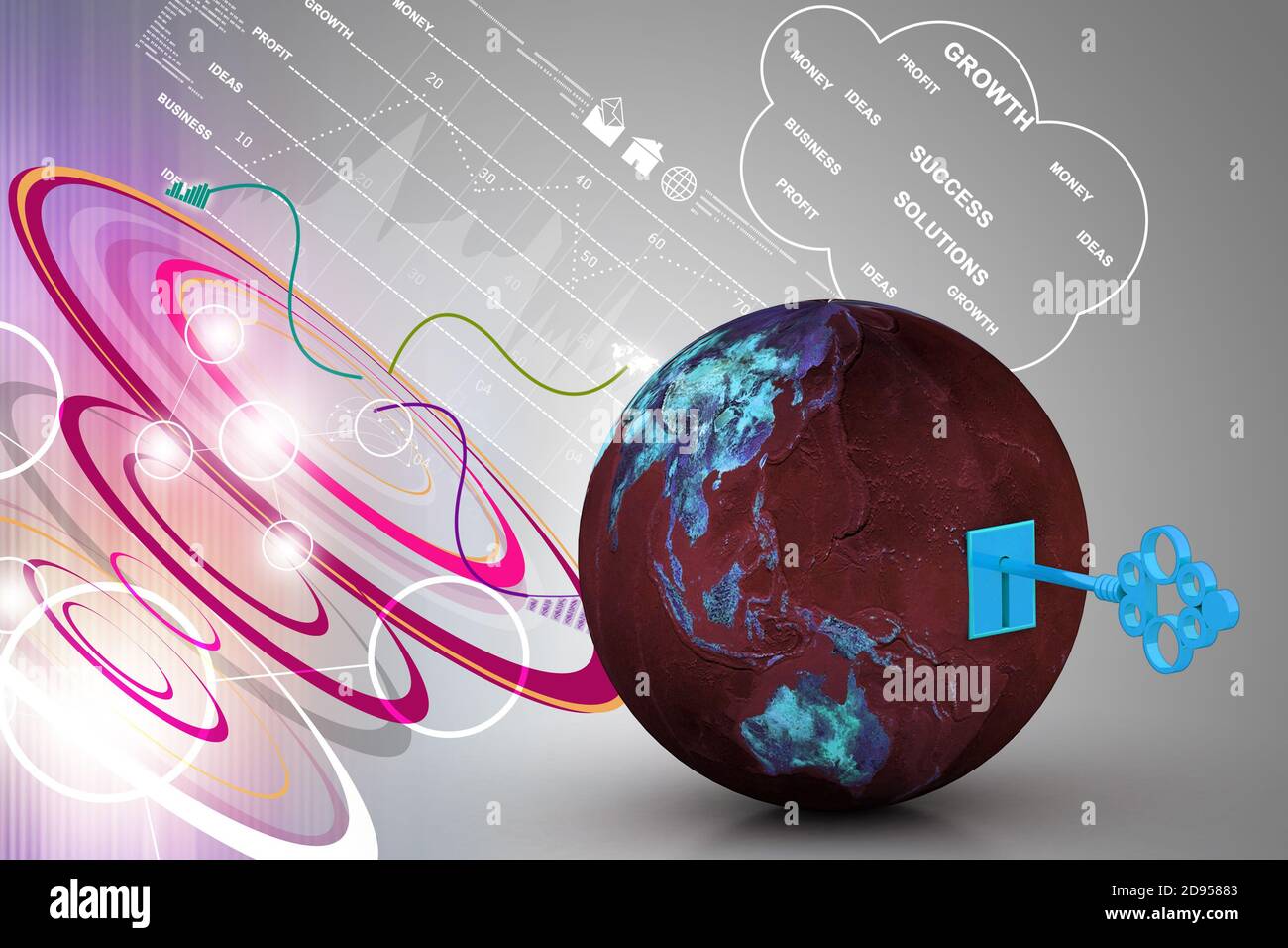 Key of the world Stock Photo - Alamy