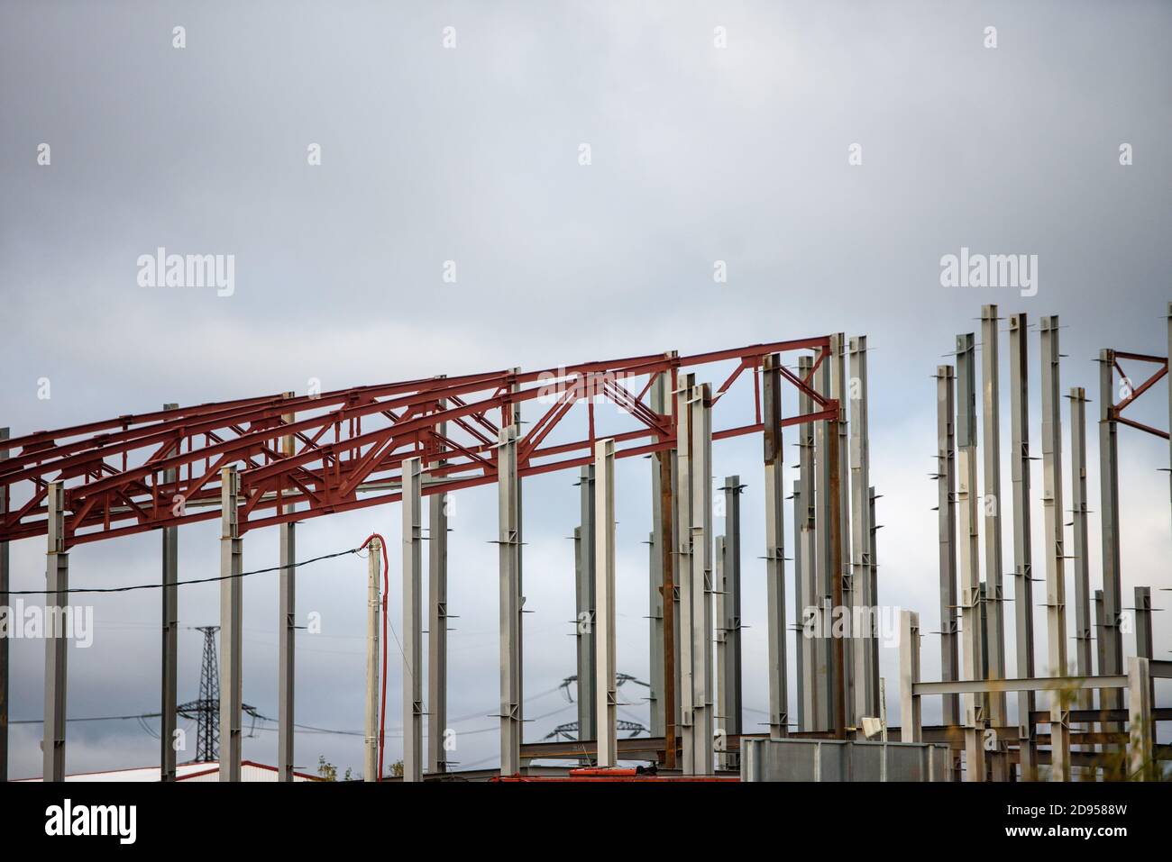 Construction piles for buildings - construction of objects Stock Photo ...