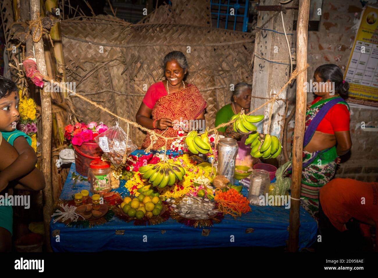 PUDUCHERRY, INDIA - DECEMBER Circa, 2019. Religious hindu holiday ...