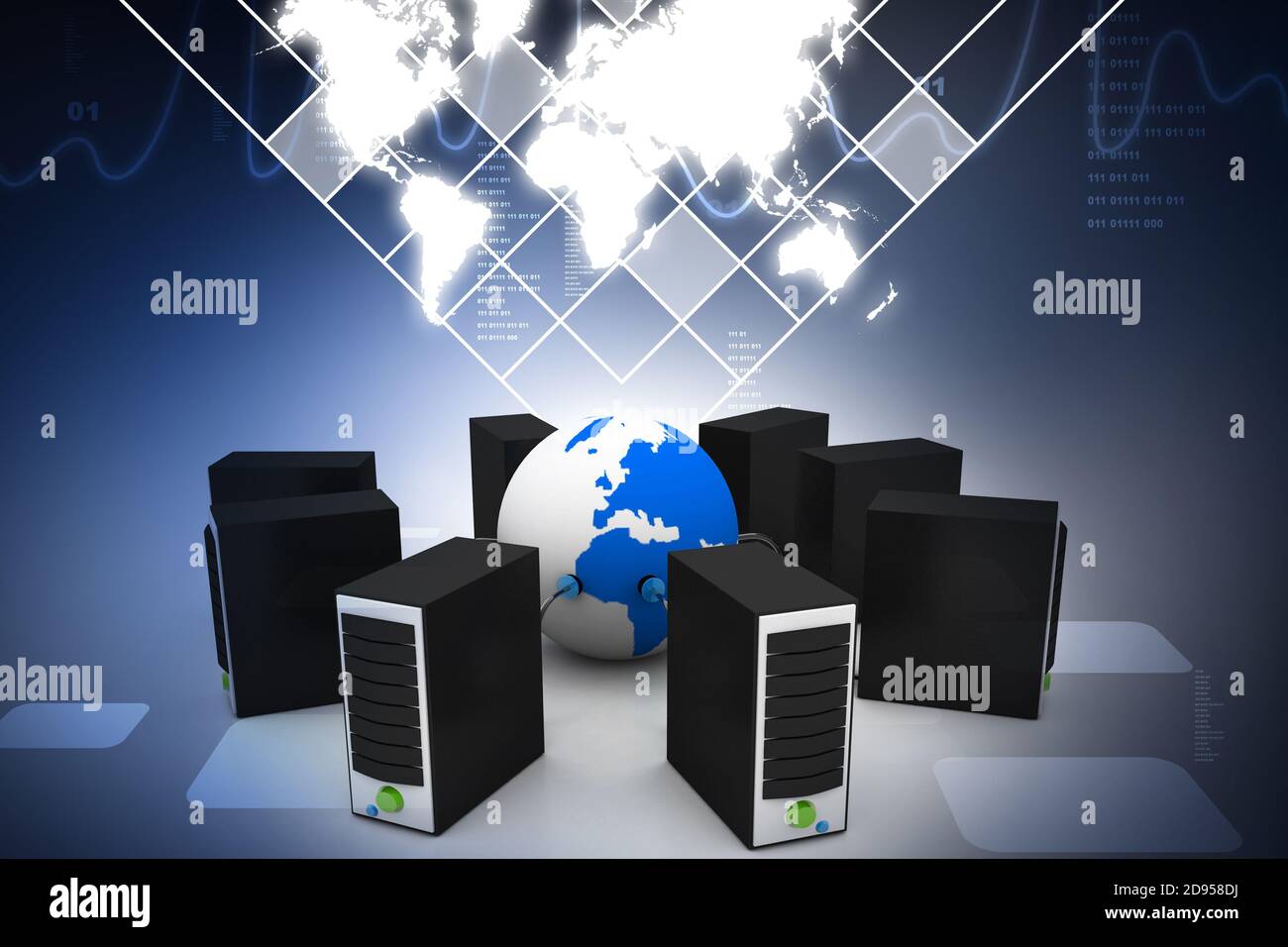 Global computer network Stock Photo - Alamy