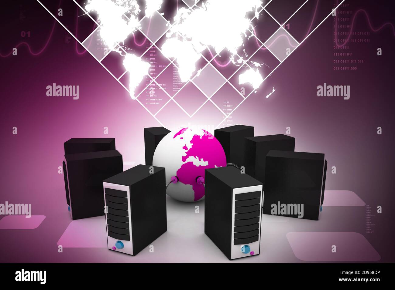 Global computer network Stock Photo - Alamy