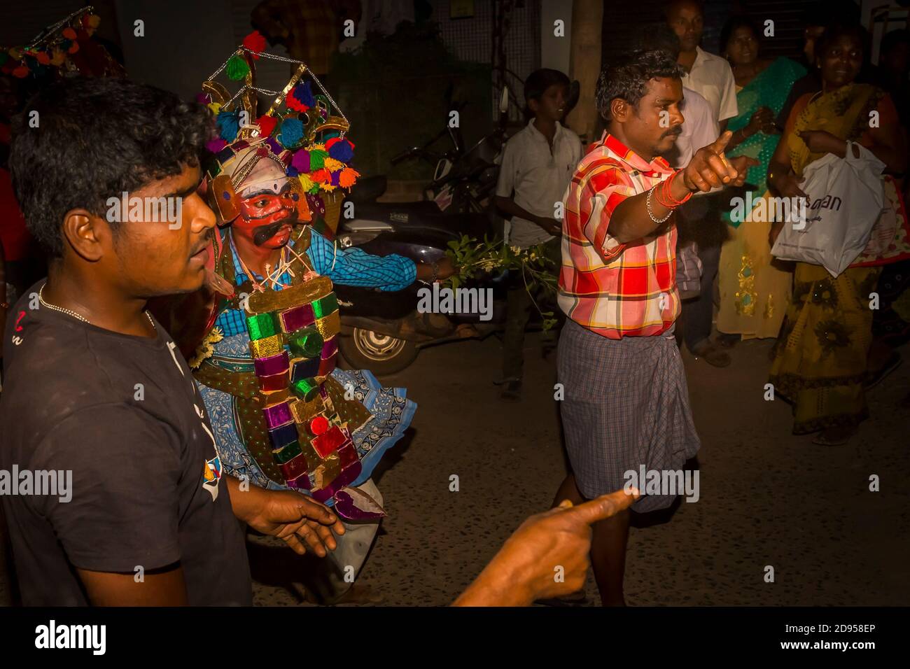 PUDUCHERRY, INDIA - DECEMBER Circa, 2019. Religious hindu holiday ...