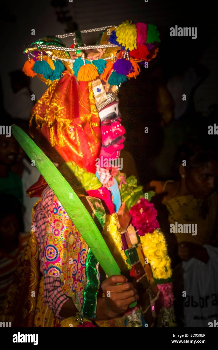 PUDUCHERRY, INDIA - DECEMBER Circa, 2019. Religious hindu holiday ...