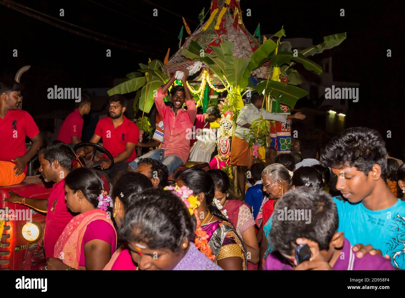 PUDUCHERRY, INDIA - DECEMBER Circa, 2019. Religious hindu holiday ...