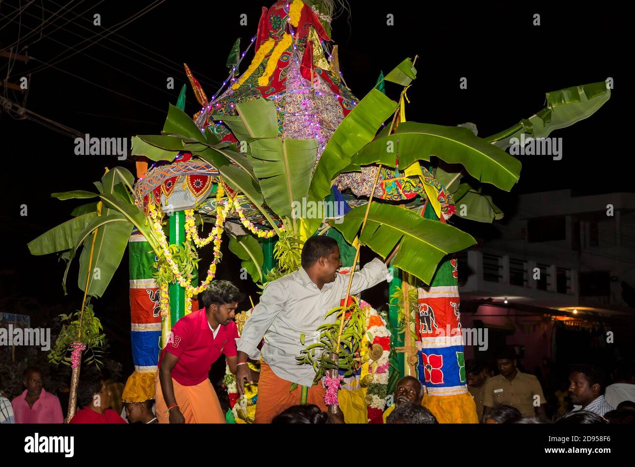 PUDUCHERRY, INDIA - DECEMBER Circa, 2019. Religious hindu holiday ...