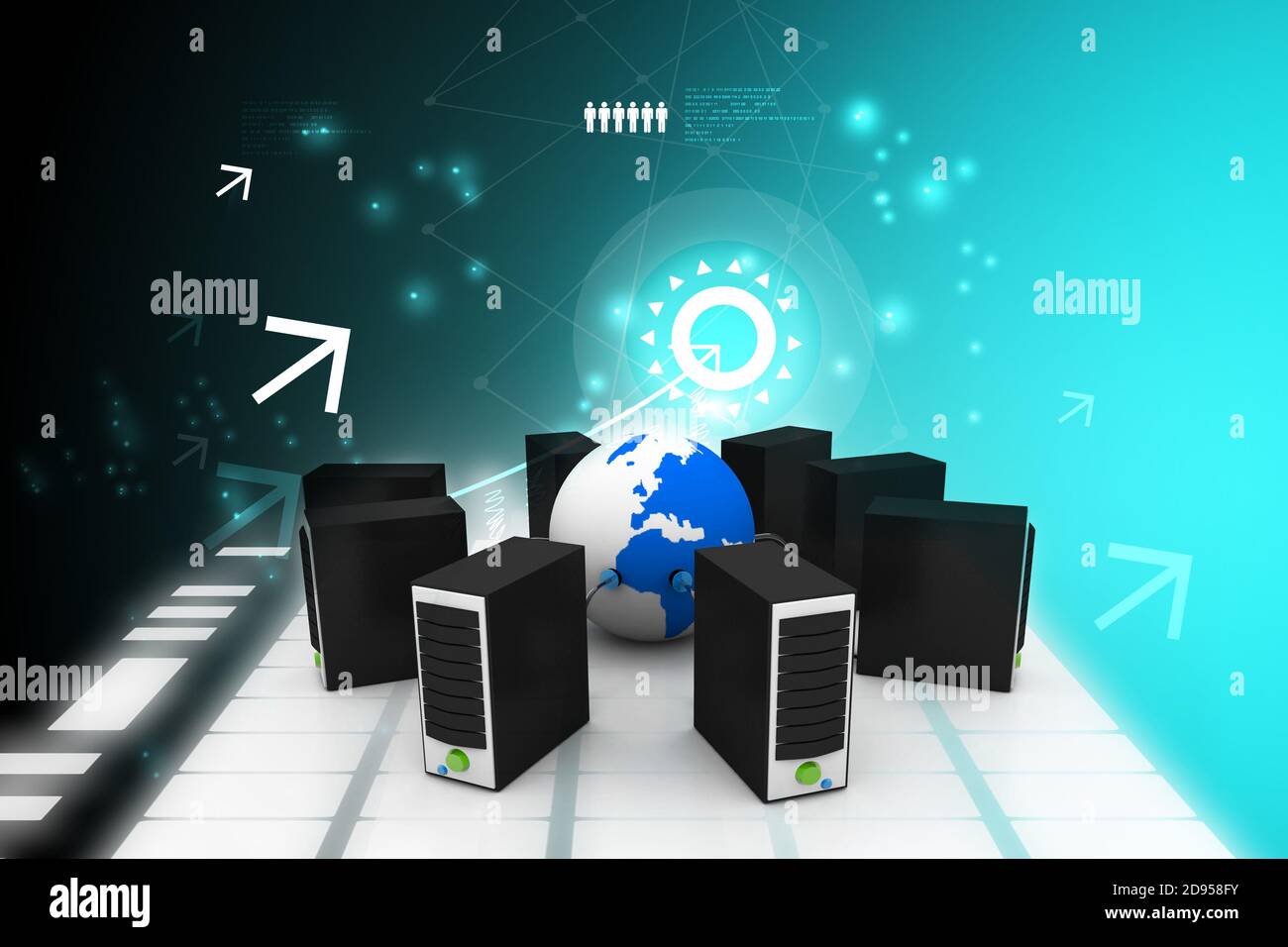 Global computer network Stock Photo - Alamy