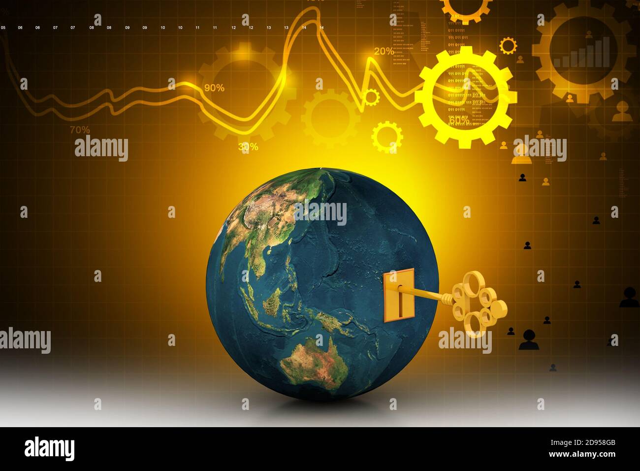 Key of the world Stock Photo - Alamy