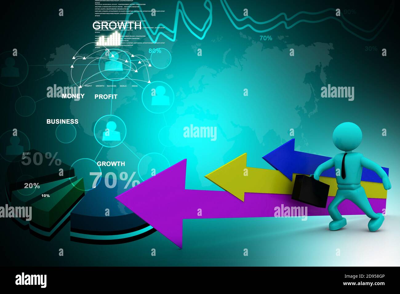 Movement direction to success Stock Photo - Alamy