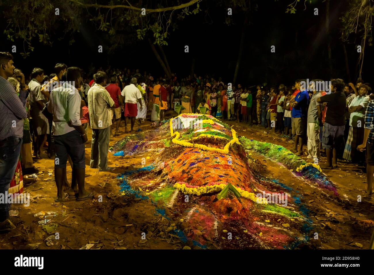 PUDUCHERRY, INDIA - DECEMBER Circa, 2019. Religious hindu holiday ...