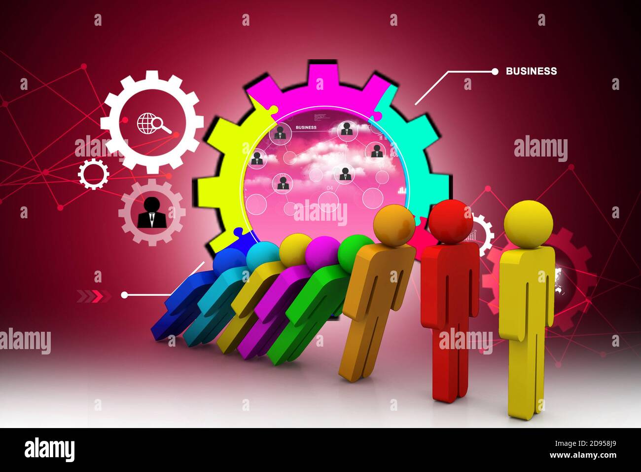Concept of safety with strong leader Stock Photo - Alamy