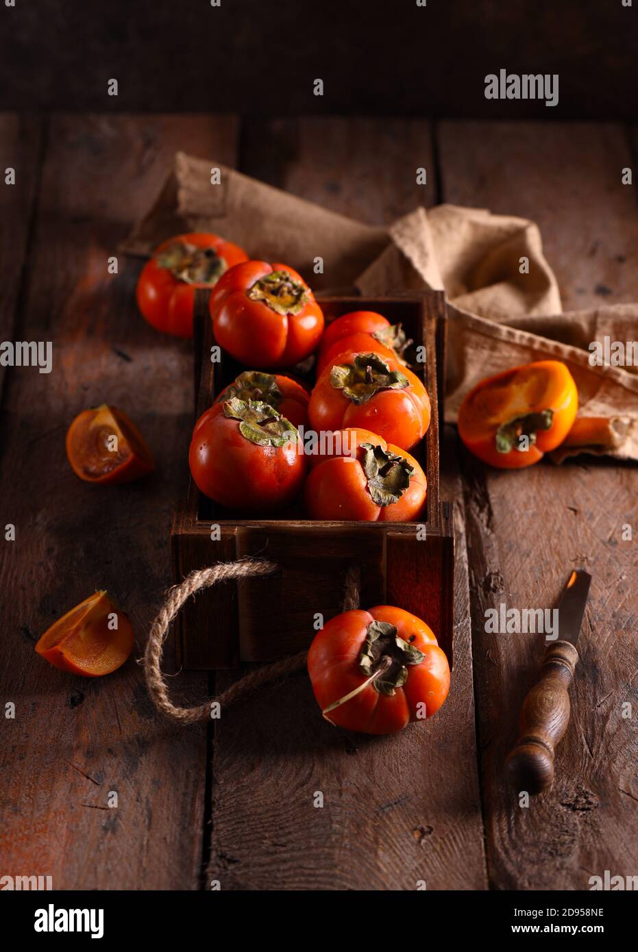 natural organic persimmon fruit for food Stock Photo - Alamy