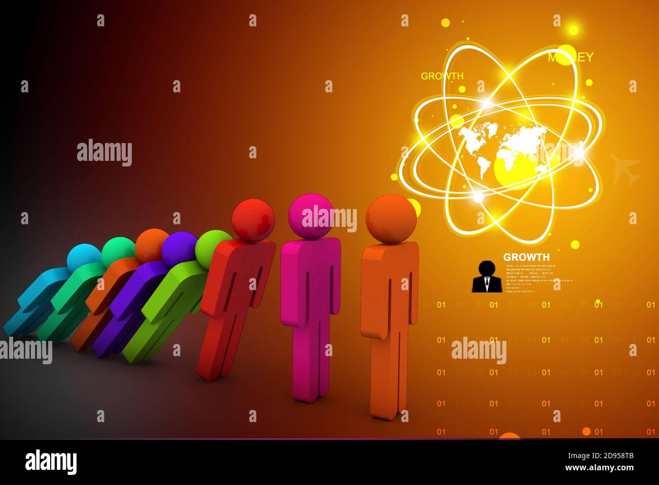 Concept of safety with strong leader Stock Photo - Alamy