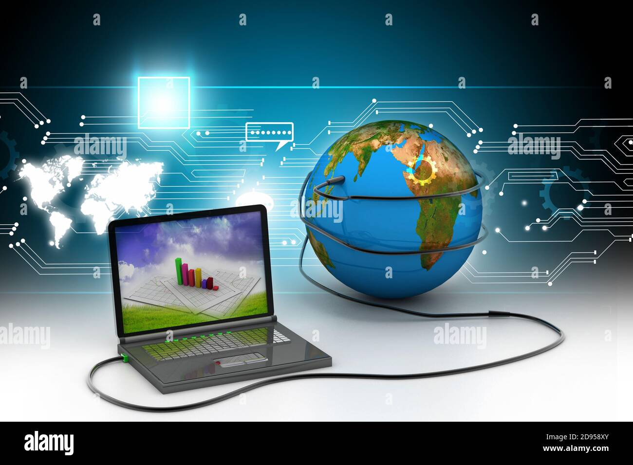 Global internet concept Stock Photo - Alamy