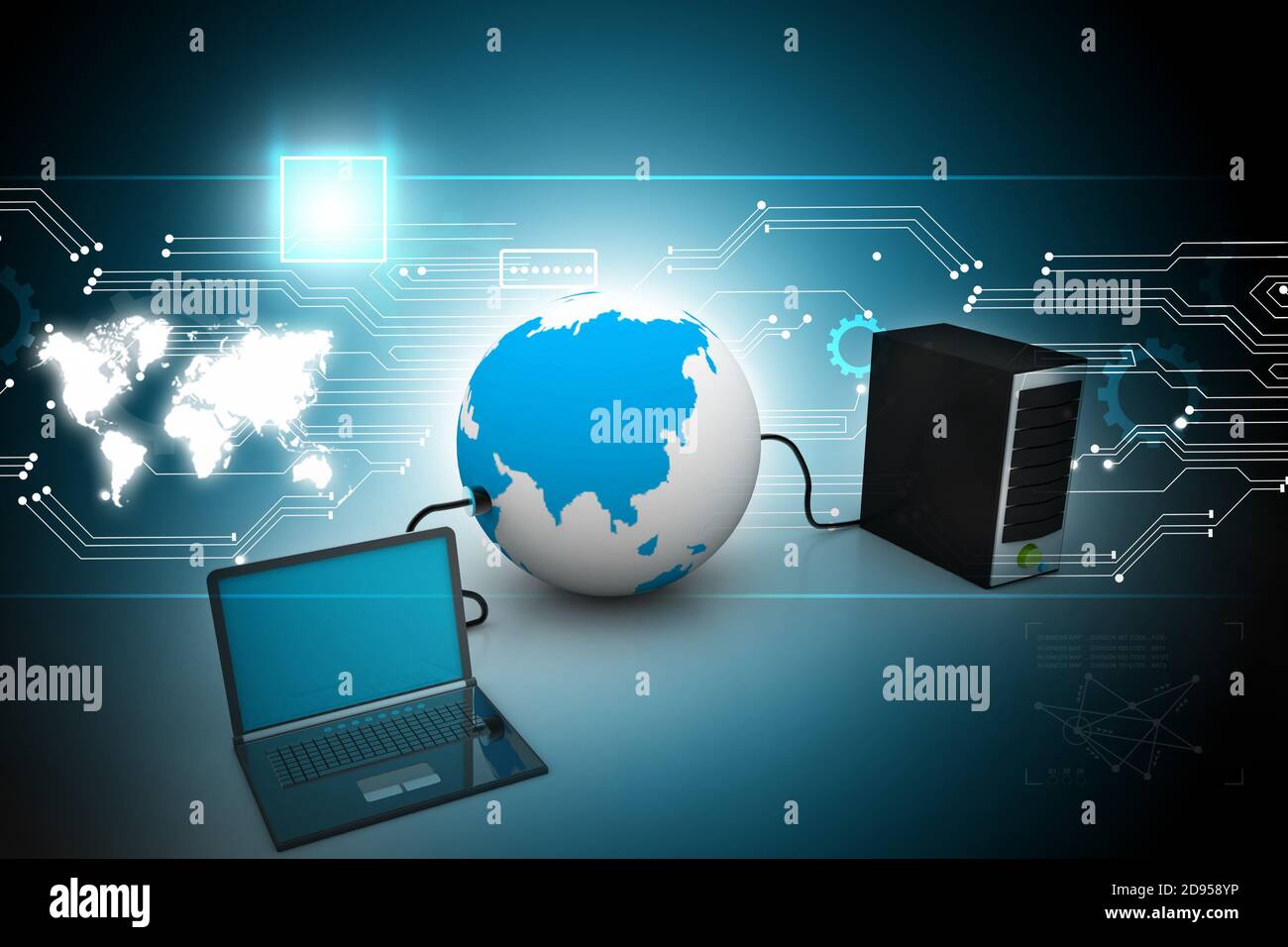 Global computer network Stock Photo - Alamy