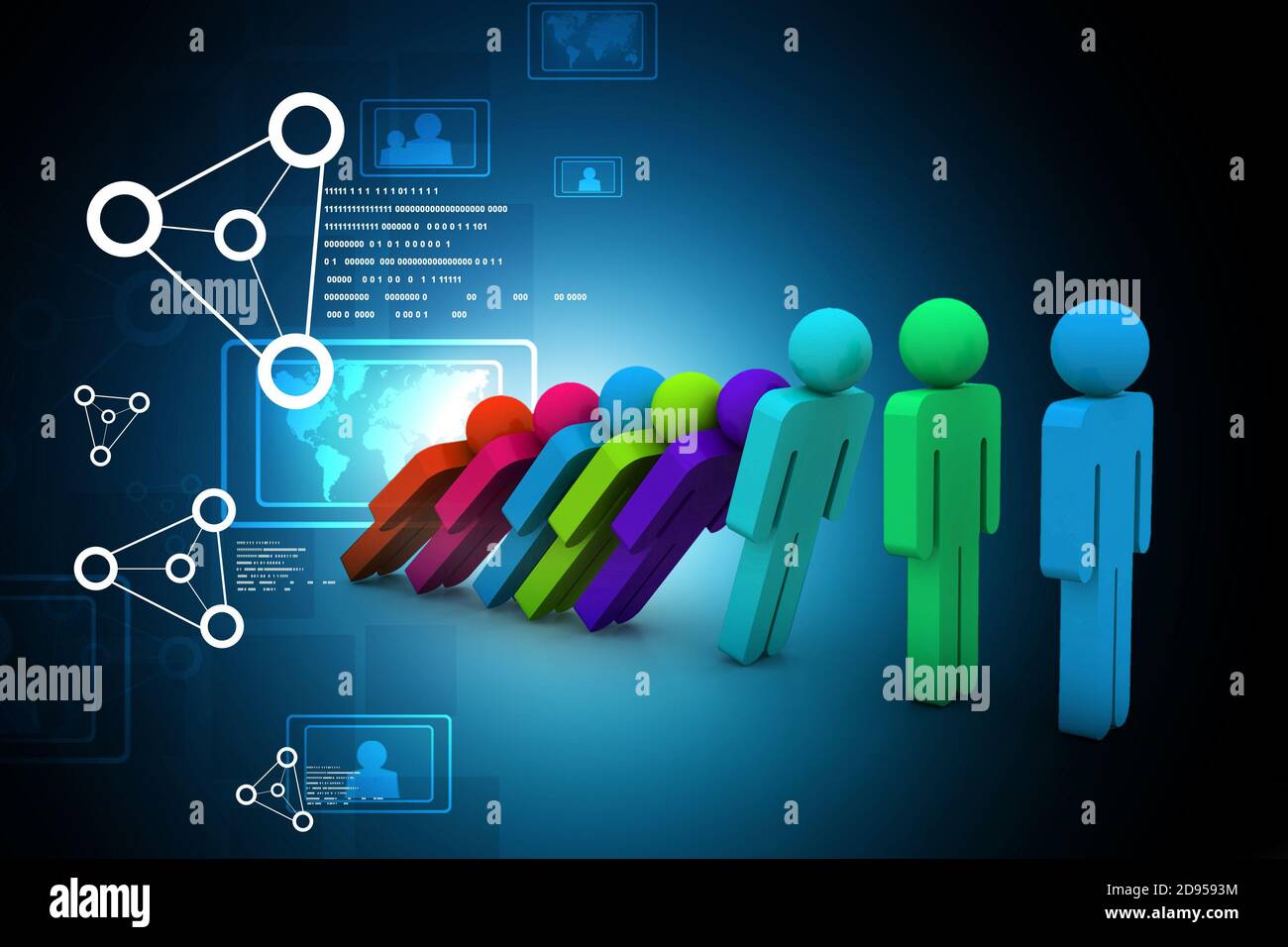 Concept of safety with strong leader Stock Photo - Alamy