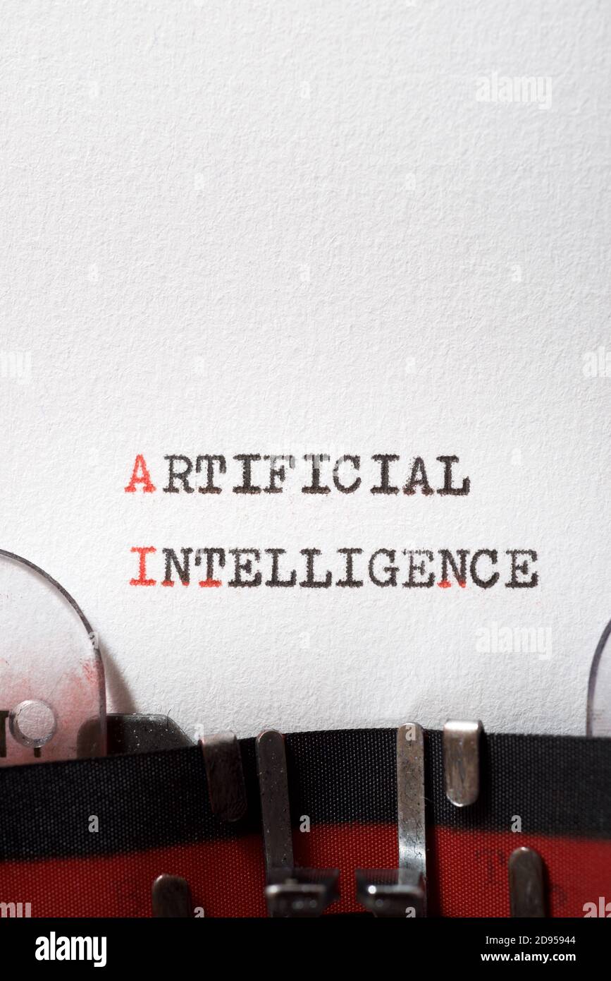 Artificial intelligence writing hi-res stock photography and images - Alamy