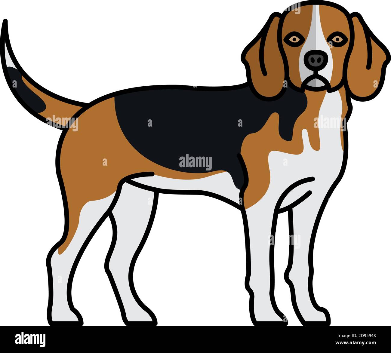hamiltonstovare dog pet mascot breed character vector illustration ...