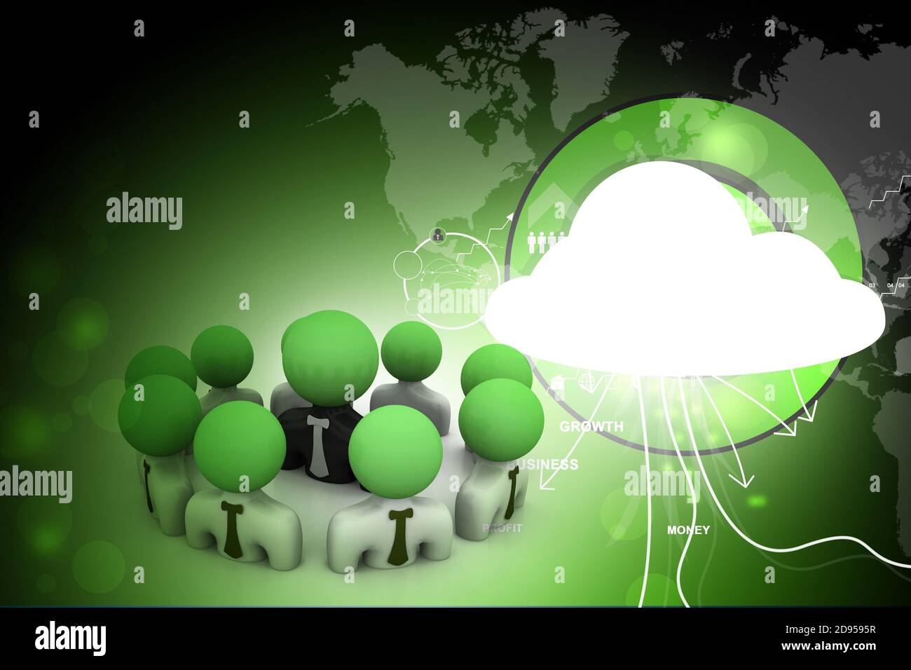 Business group with leader Stock Photo - Alamy