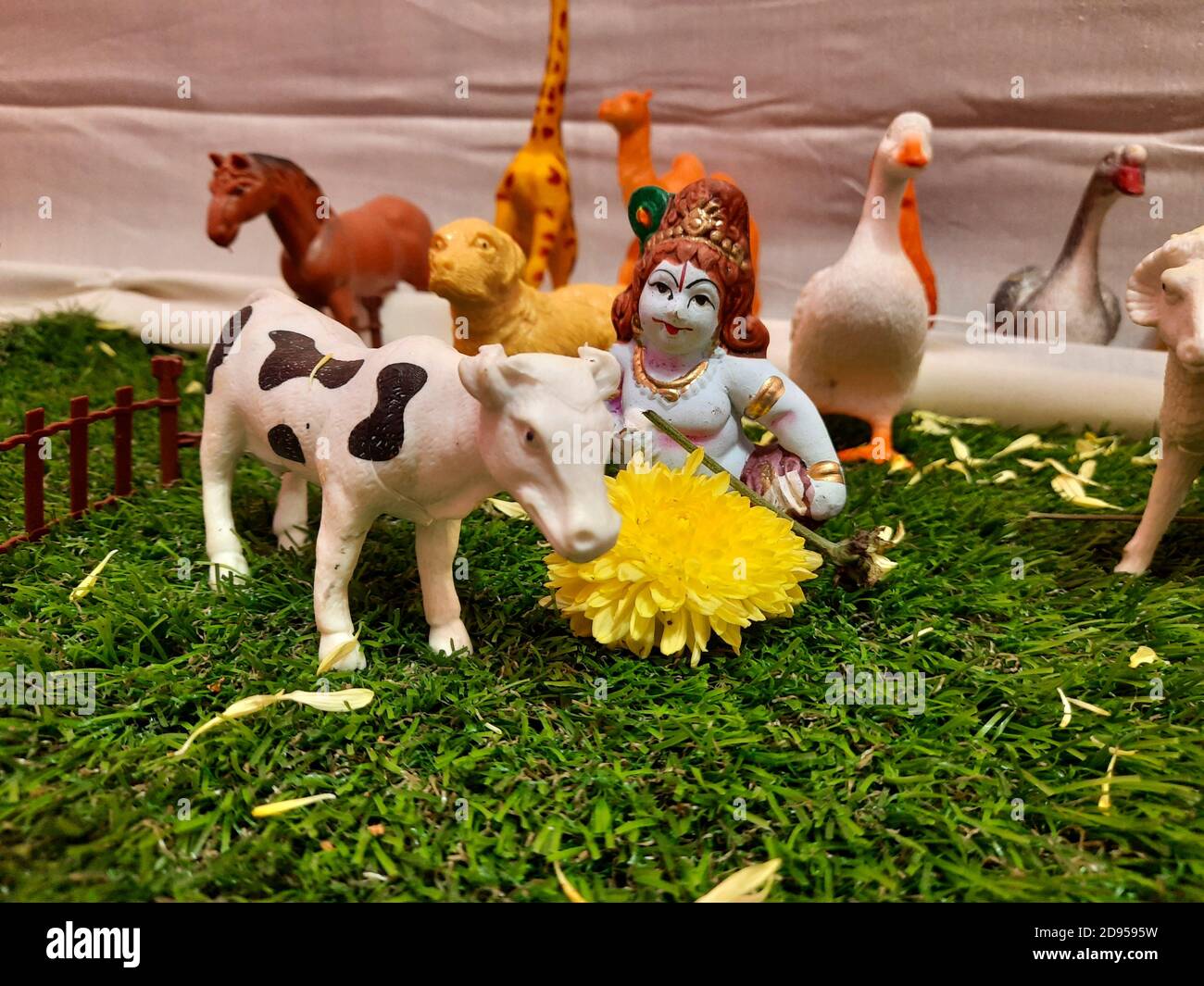 God krishna young hi-res stock photography and images - Alamy