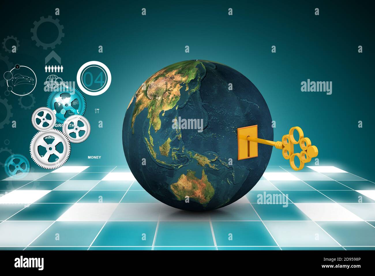 Key of the world Stock Photo - Alamy