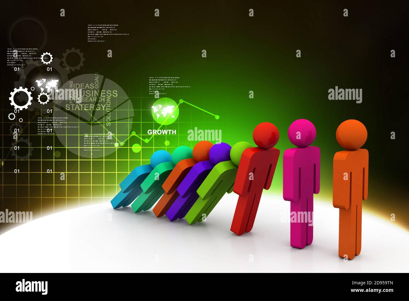 Concept of safety with strong leader Stock Photo - Alamy
