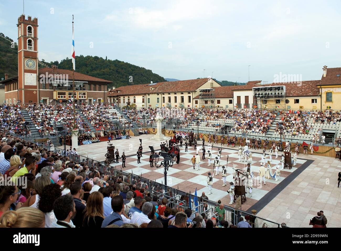 MAROSTICA,ITALY - september 11 : the game of human chess, 11 September ...