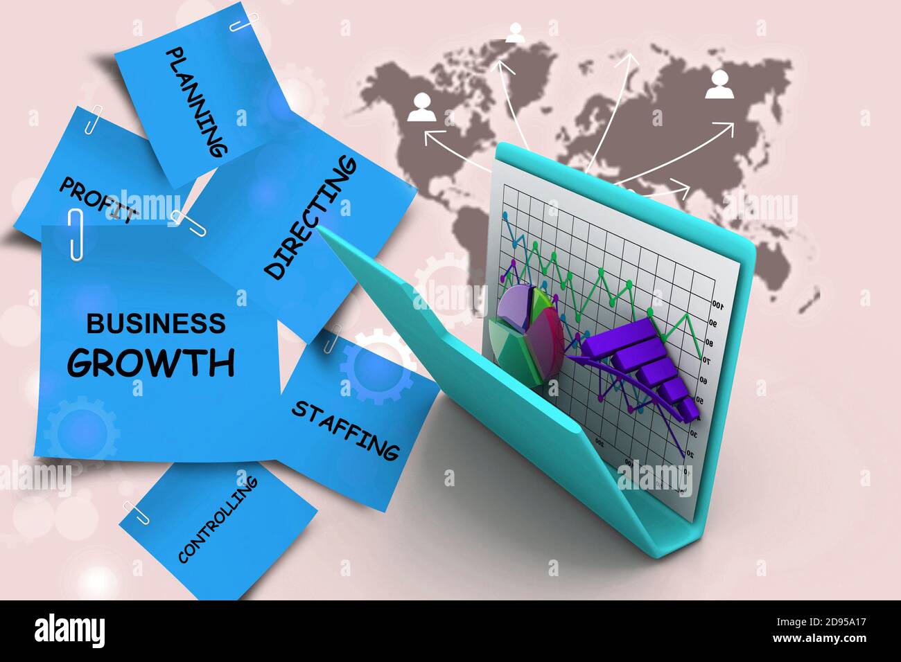 folder with diagram, chart, graph Stock Photo - Alamy