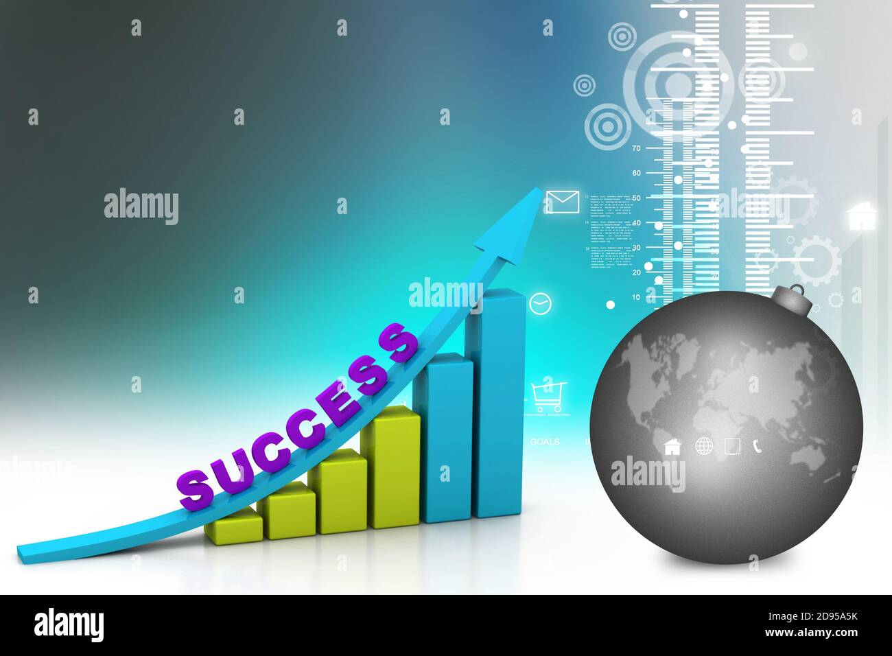 Business success graph Stock Photo - Alamy