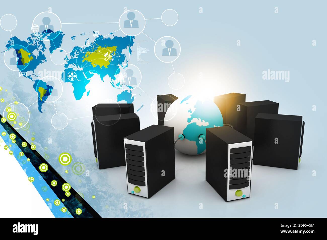 Global computer network Stock Photo - Alamy