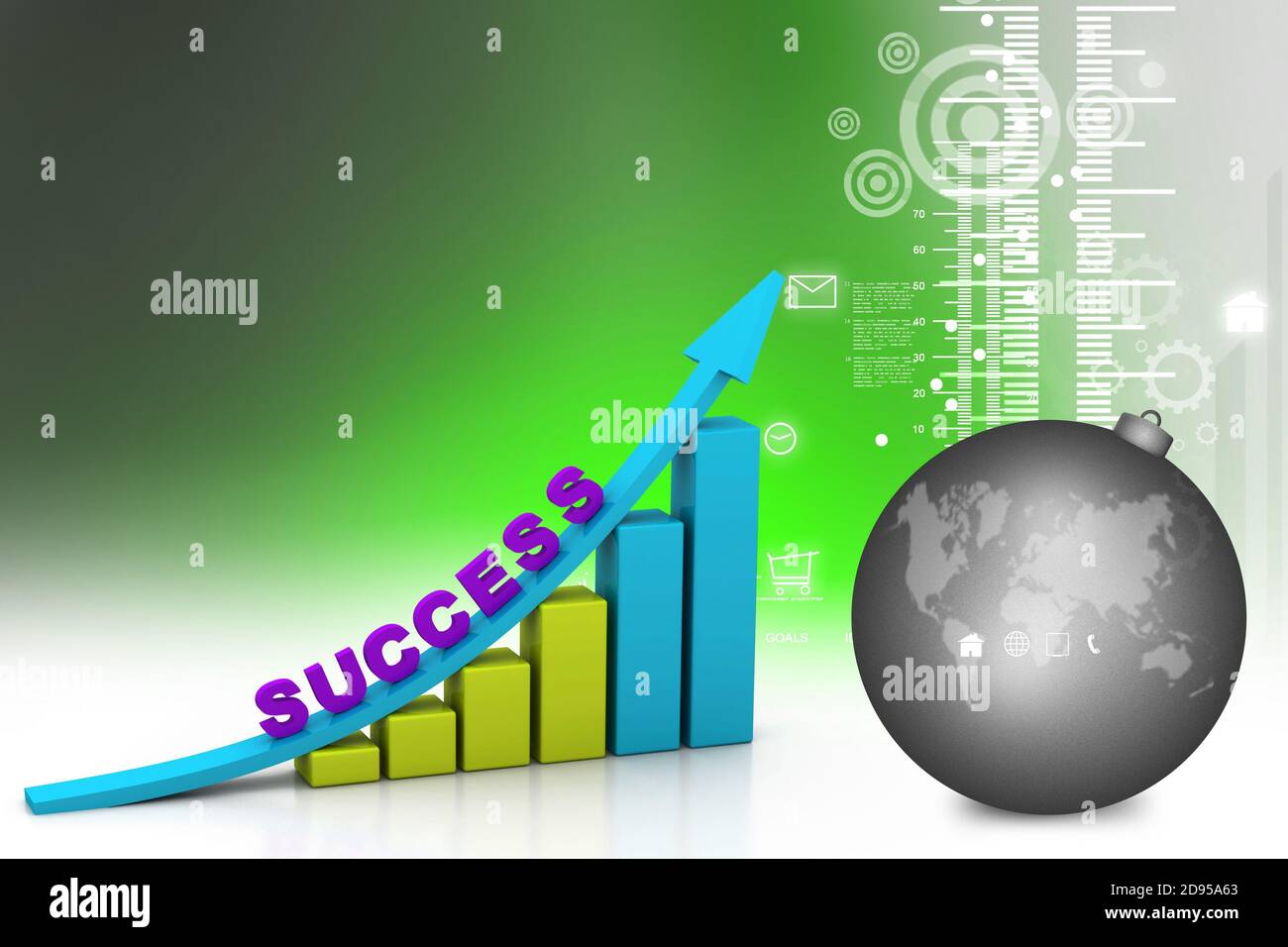 Business success graph Stock Photo - Alamy