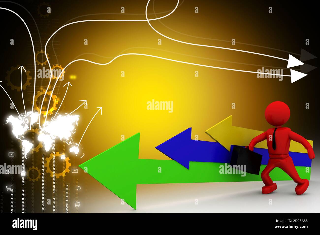 Movement direction to success Stock Photo - Alamy