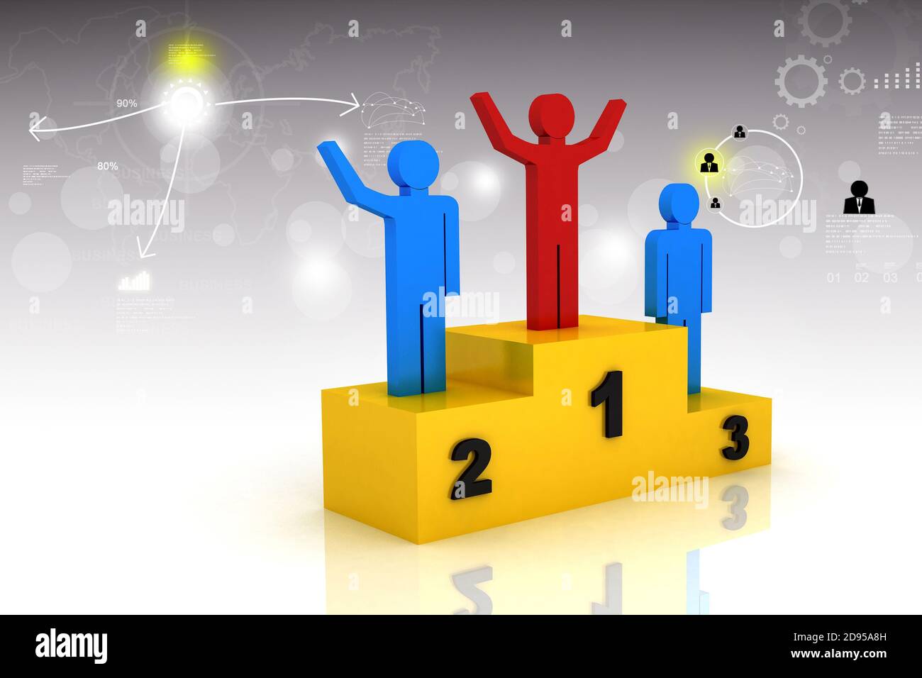 3D multi-use winner Stock Photo - Alamy