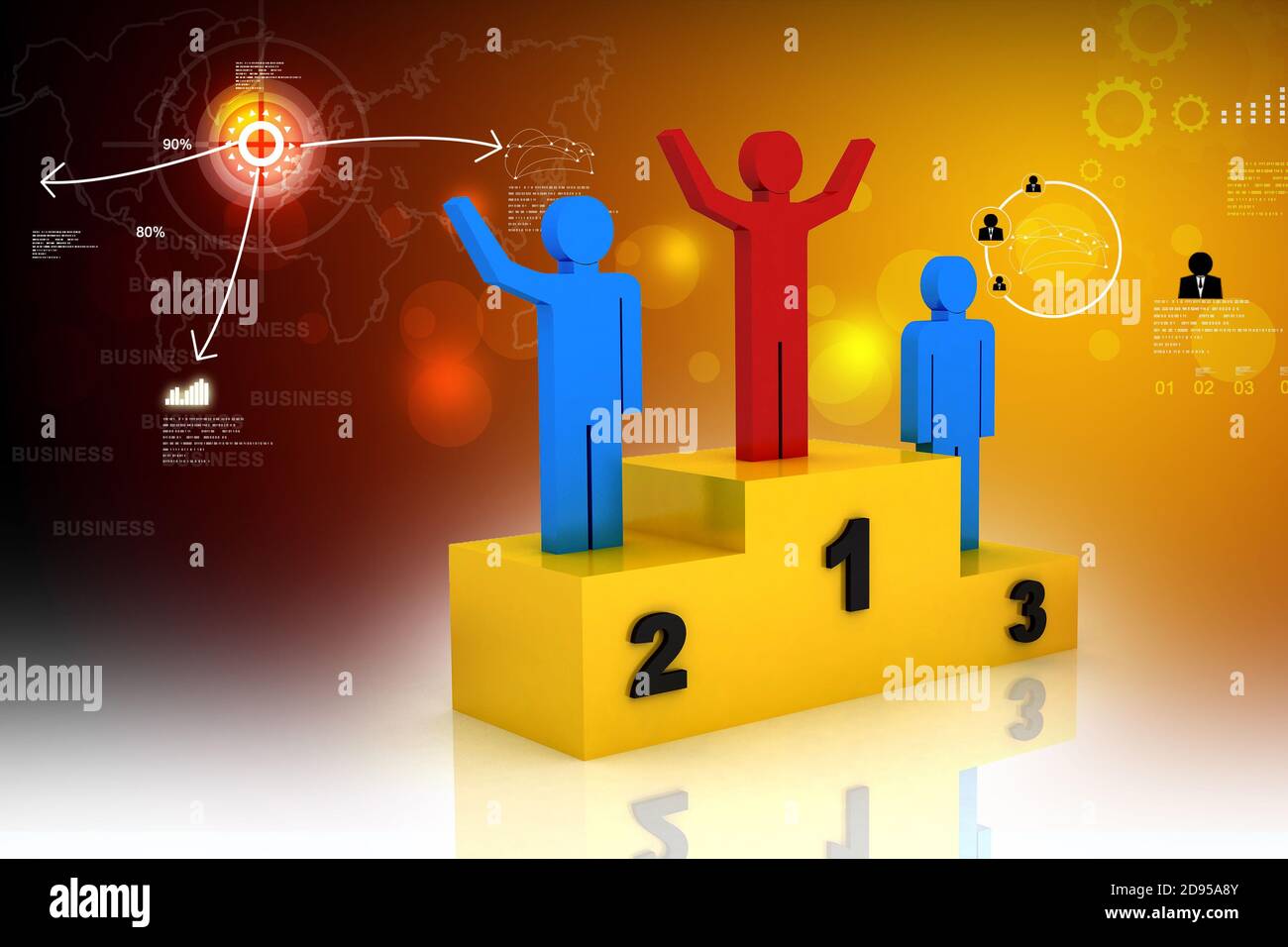 3D multi-use winner Stock Photo - Alamy