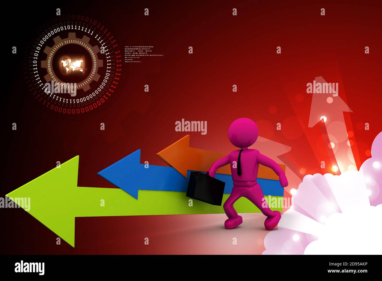 Movement direction to success Stock Photo - Alamy