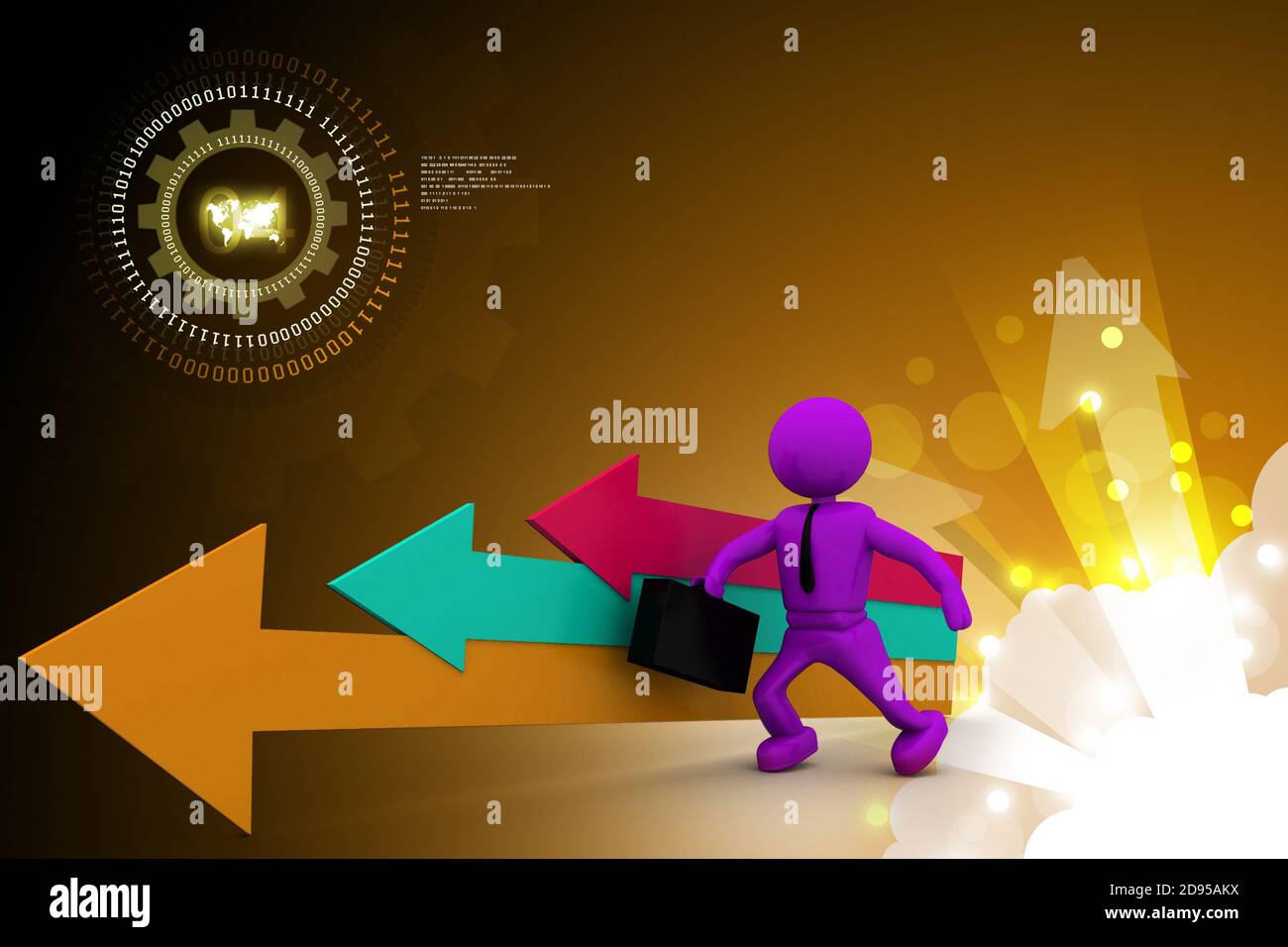 Movement direction to success Stock Photo - Alamy