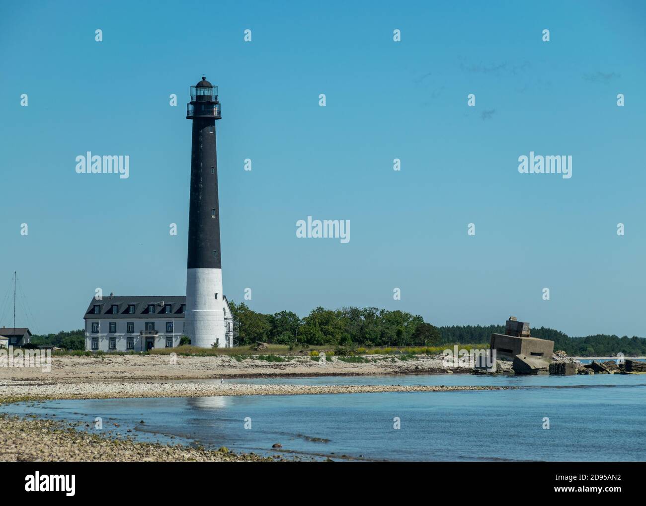 beautiful sightseeing of Saaremaa island in sunny clear day . Sorve ...