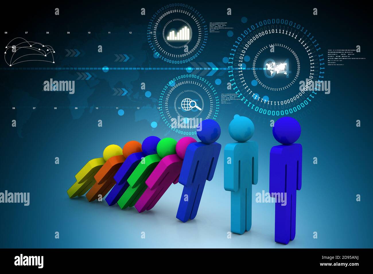 Concept of safety with strong leader Stock Photo - Alamy