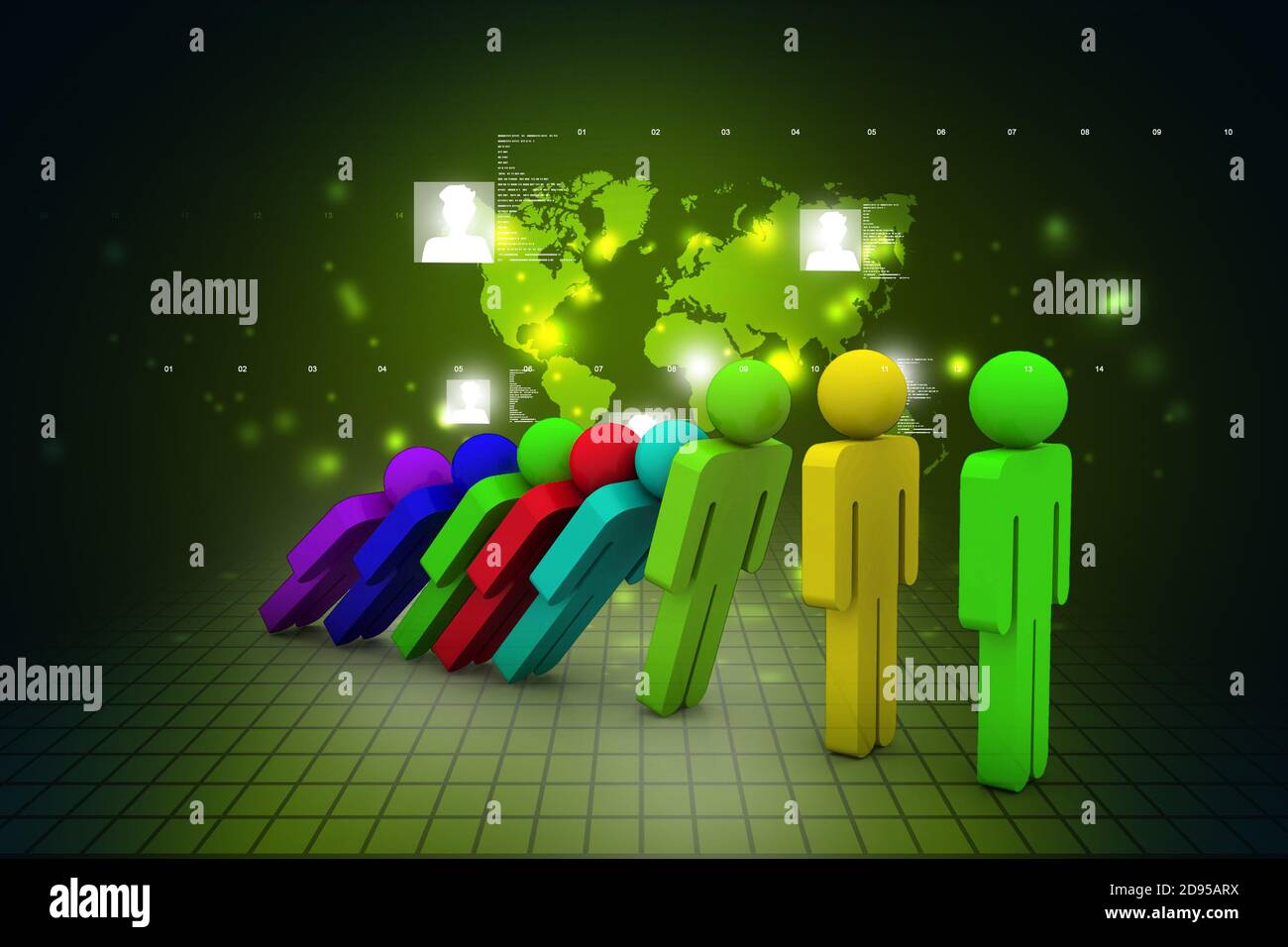 Concept of safety with strong leader Stock Photo - Alamy