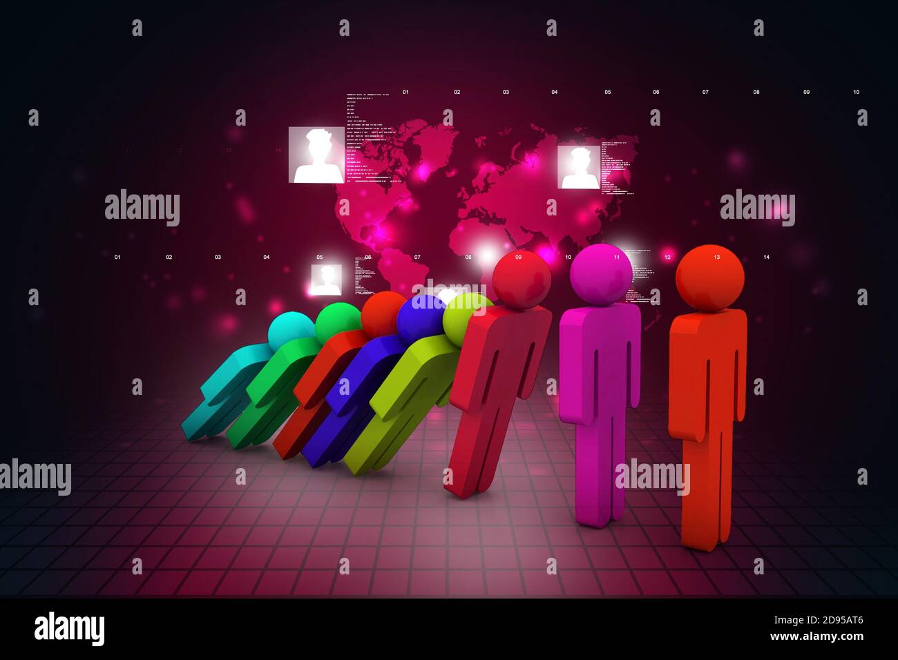 Concept of safety with strong leader Stock Photo - Alamy