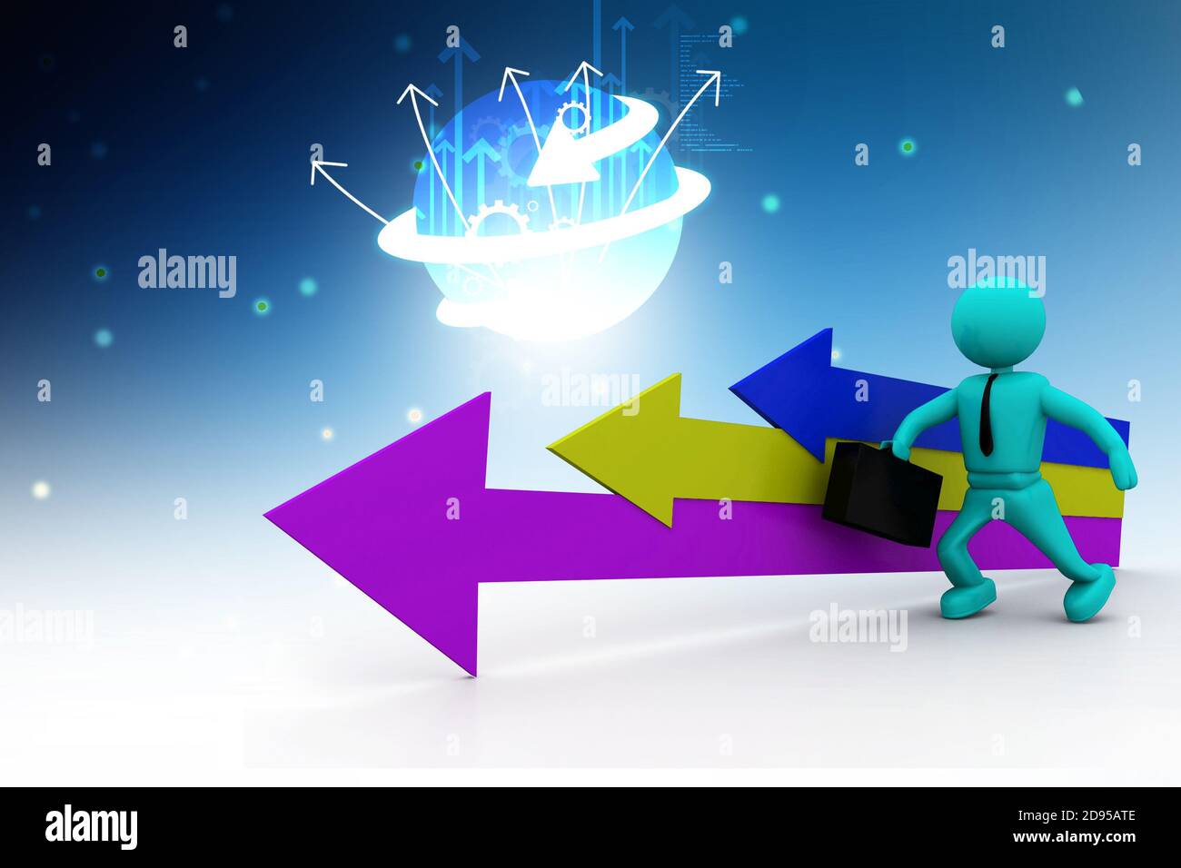 Movement direction to success Stock Photo - Alamy