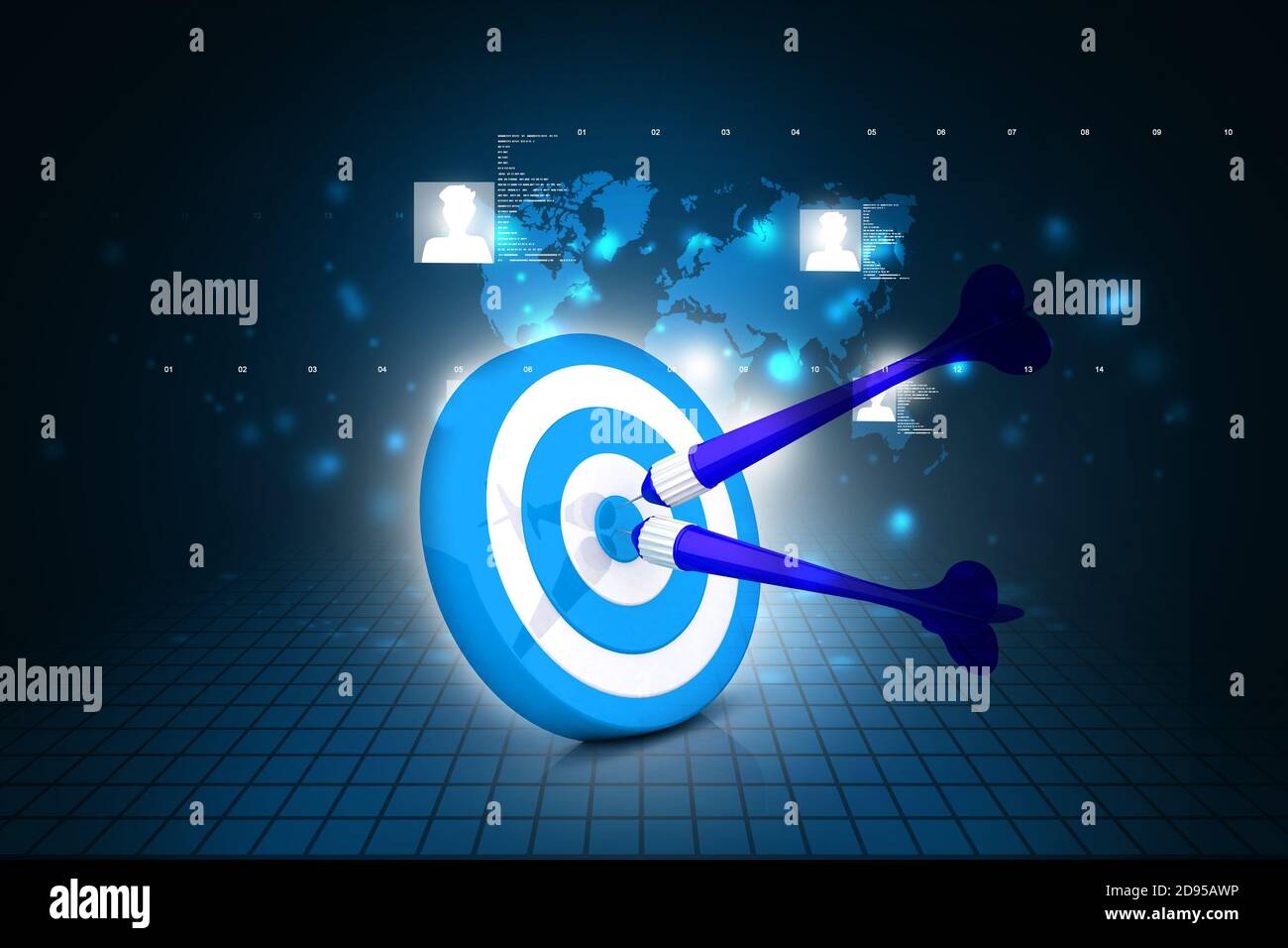 darts on target Stock Photo - Alamy