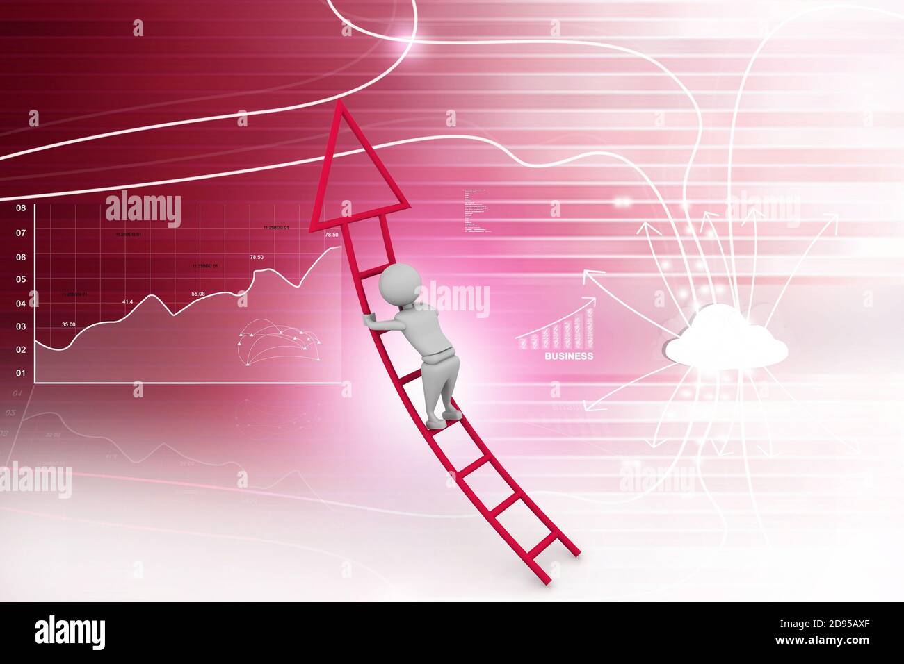 Ladder of success Stock Photo - Alamy