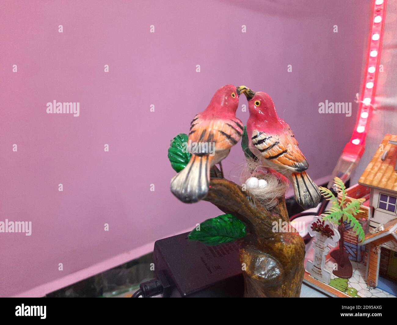 Pair of Two Beautiful Birds Toys Stock Photo - Alamy