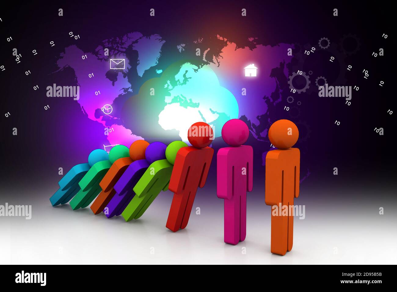 Concept of safety with strong leader Stock Photo - Alamy