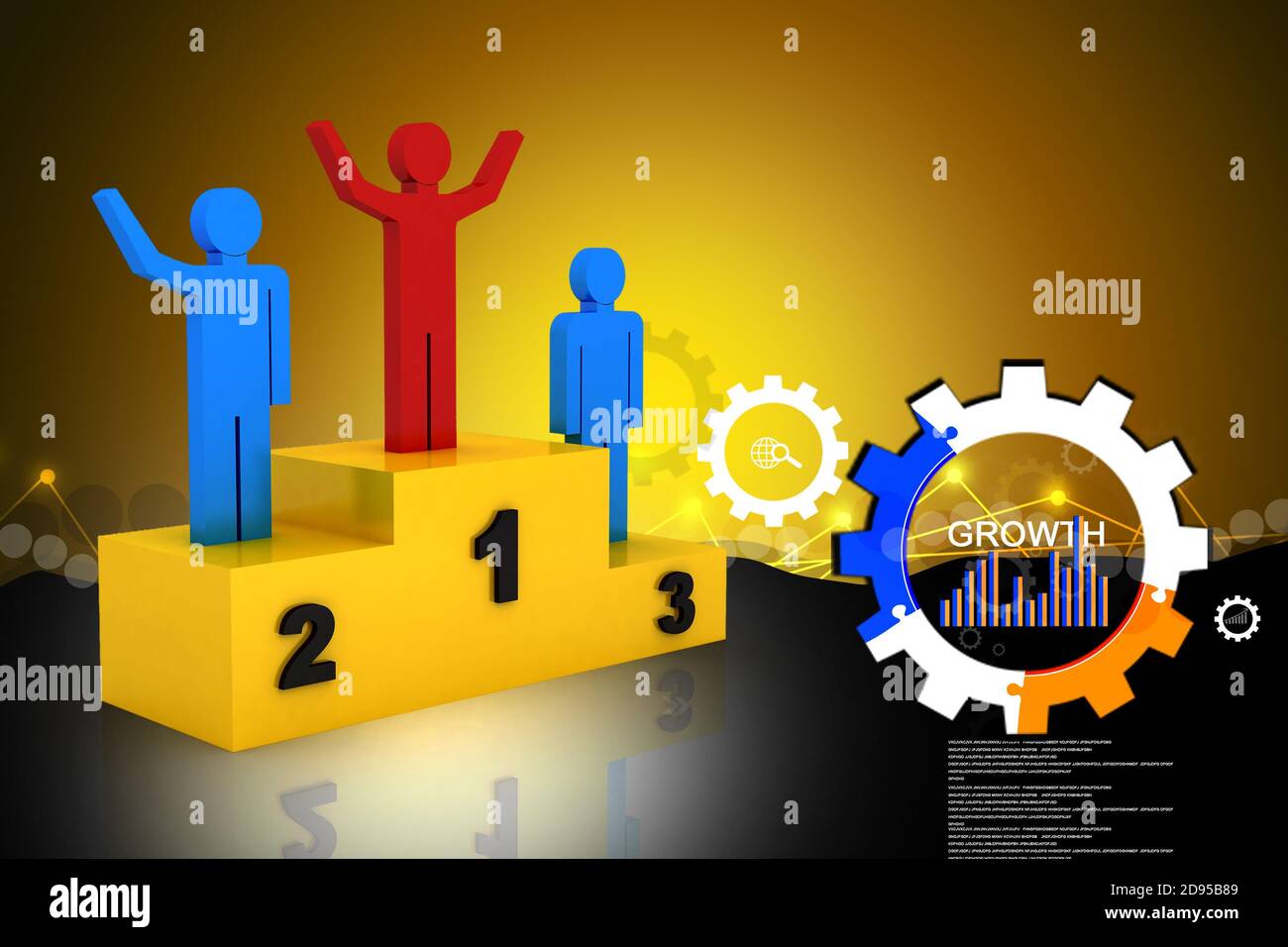 3D multi-use winner Stock Photo - Alamy