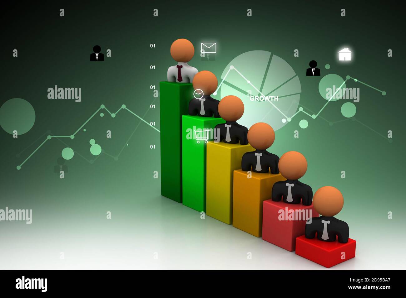 Business people, graph Stock Photo - Alamy