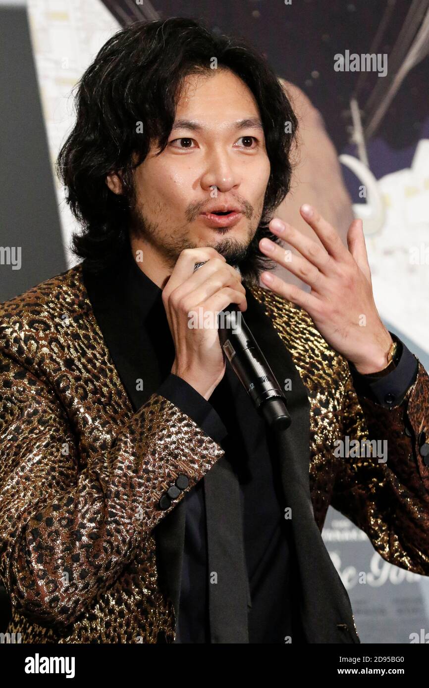 November 3, 2020, Tokyo, Japan: Actor Munetaka Aoki speaks during a Q&A ...
